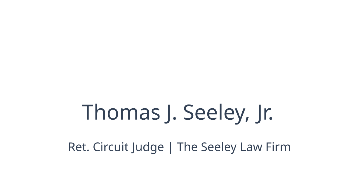 Thomas J. Seeley, Jr. | The Seeley Law Firm